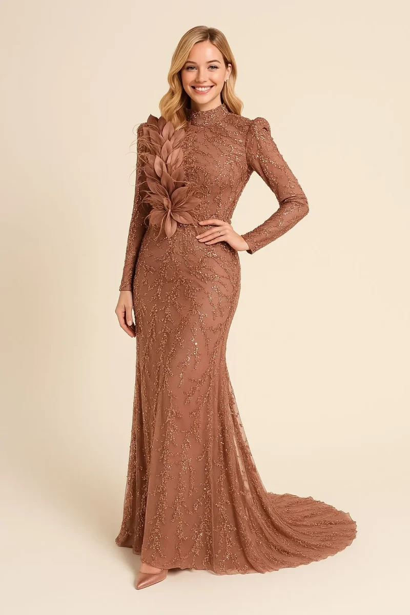 Hijab Islamic Dress Elegant Modest Evening Dress Hijab-Friendly-Dubai ...