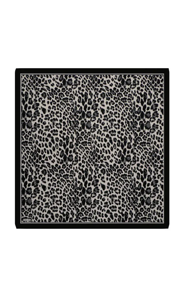 Leopard Print Twill Silk Scarf - Shop of Turkey - Buy from Turkey ...