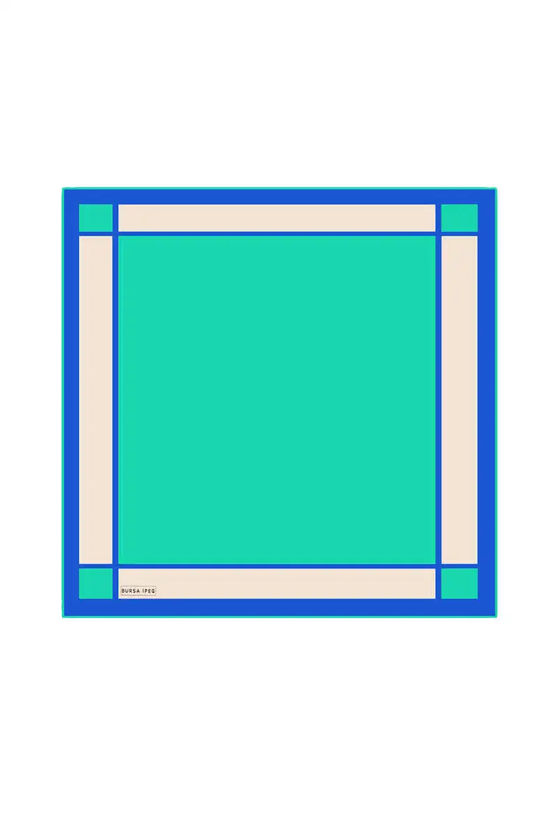 Mint Wide Border Plain Silk Handkerchief - Shop of Turkey - Buy from ...