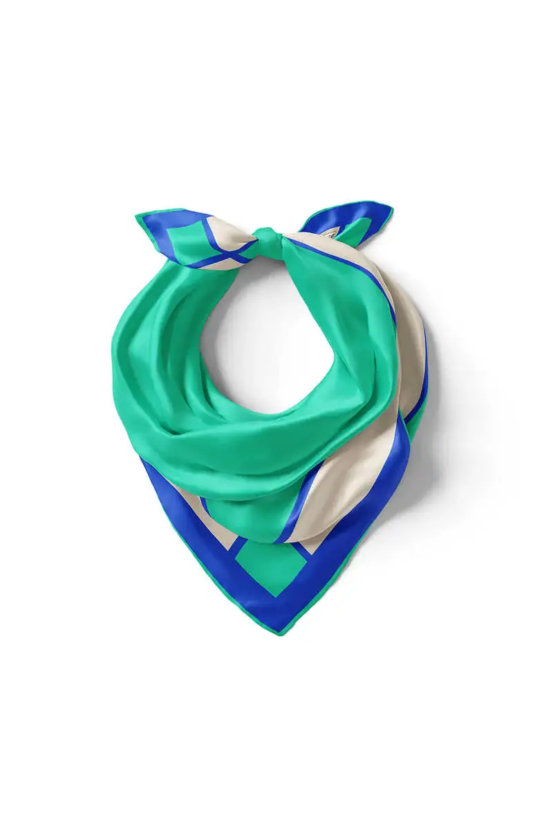 Mint Wide Border Plain Silk Handkerchief - Shop of Turkey - Buy from ...